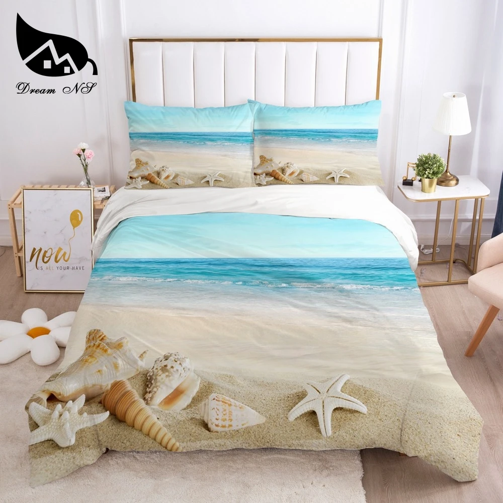 Dream-NS-Beach-Shell-Art-Bedding-Home-Textiles-Set-King-Queen ...