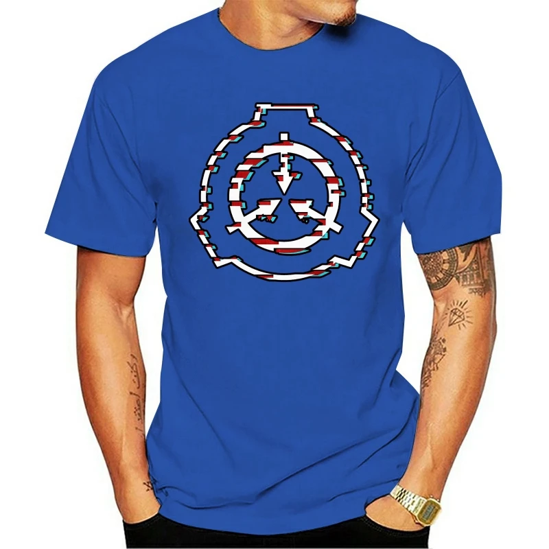 남성 Tshirt SCP Foundation Symbol 글리치 T 셔츠 Cool Women T 셔츠 Tees Top|티셔츠| - AliExpress