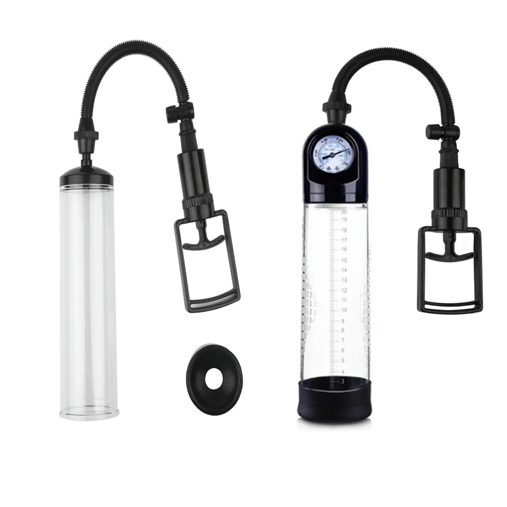 Manyjoy 남성 블랙 확대 Penius 직립 보조 압력 게이지 BDSM 속박 제한 섹스 제품 성인 남성 게임|펌프 & 확대기| - AliExpress