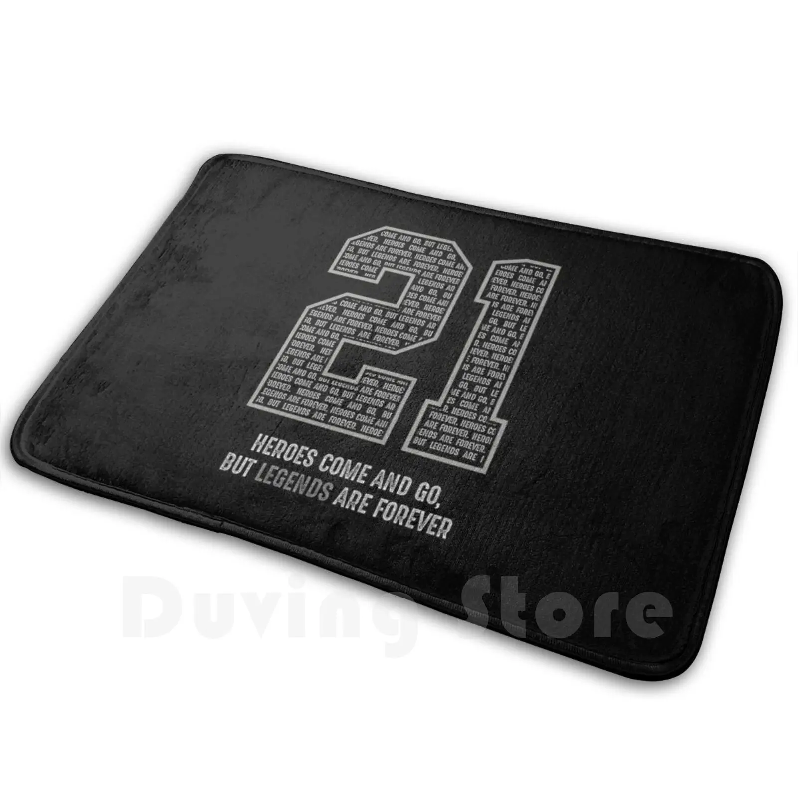 Duncan Basketball Big Fundamental San Antonio 21 Carpet Mat Rug Cushion ...