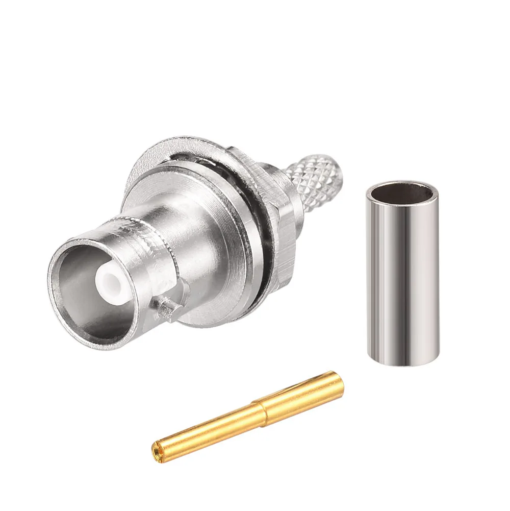 Conector Superbat Mini BNC de 75 Ohm, conector hembra de mampara recta para Cable Coaxial RG179 ...