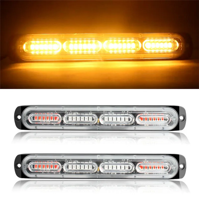 2pcs-Stroboscopes-Strobe-24-LED-Flash-Light-Auto-12-24V-Emergency ...