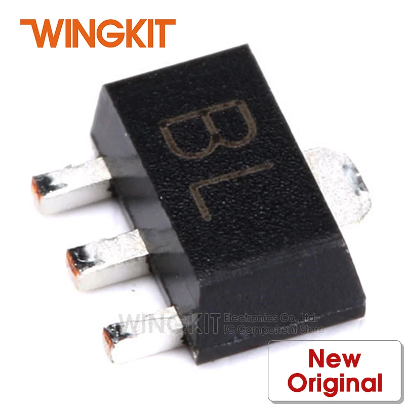 20 piezas BCX56 16 SOT89 BCX56 BCX5 / BL SOT 89 3L NPN de plástico transistores encapsulados SMD ...