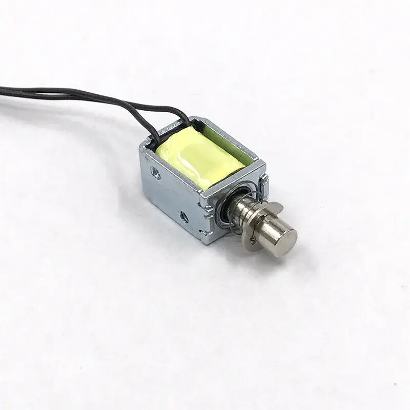 DC 3V 5V 6V Micro Solenoid Electromagnet Push Pull Through Type ...