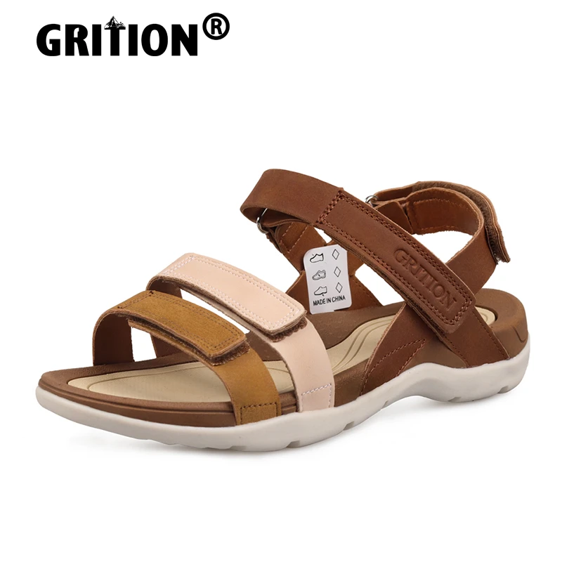 GRITION Womens Sandals Casual 2021 Summer Beach Platforms Shoes Non ...
