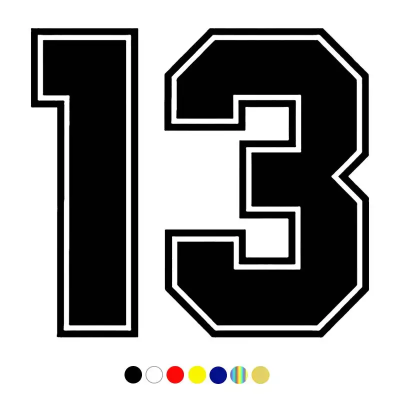 CS-930-10cm-20cm-30cm-Racing-Number-13-funny-car-sticker-vinyl-decal ...