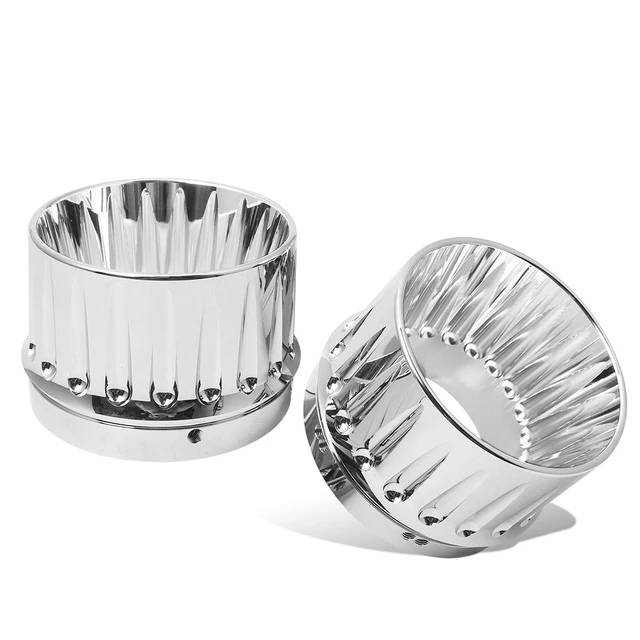 Mutazu Exhaust MUTAZU 4" Chrome Slip-On Mufflers For 1995-2016 Harley ...