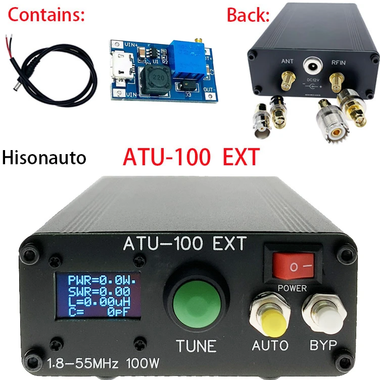 Hisonauto Atu-100 Atu100 Automatic Antenna Tuner 7x7 Atu-100mini By ...