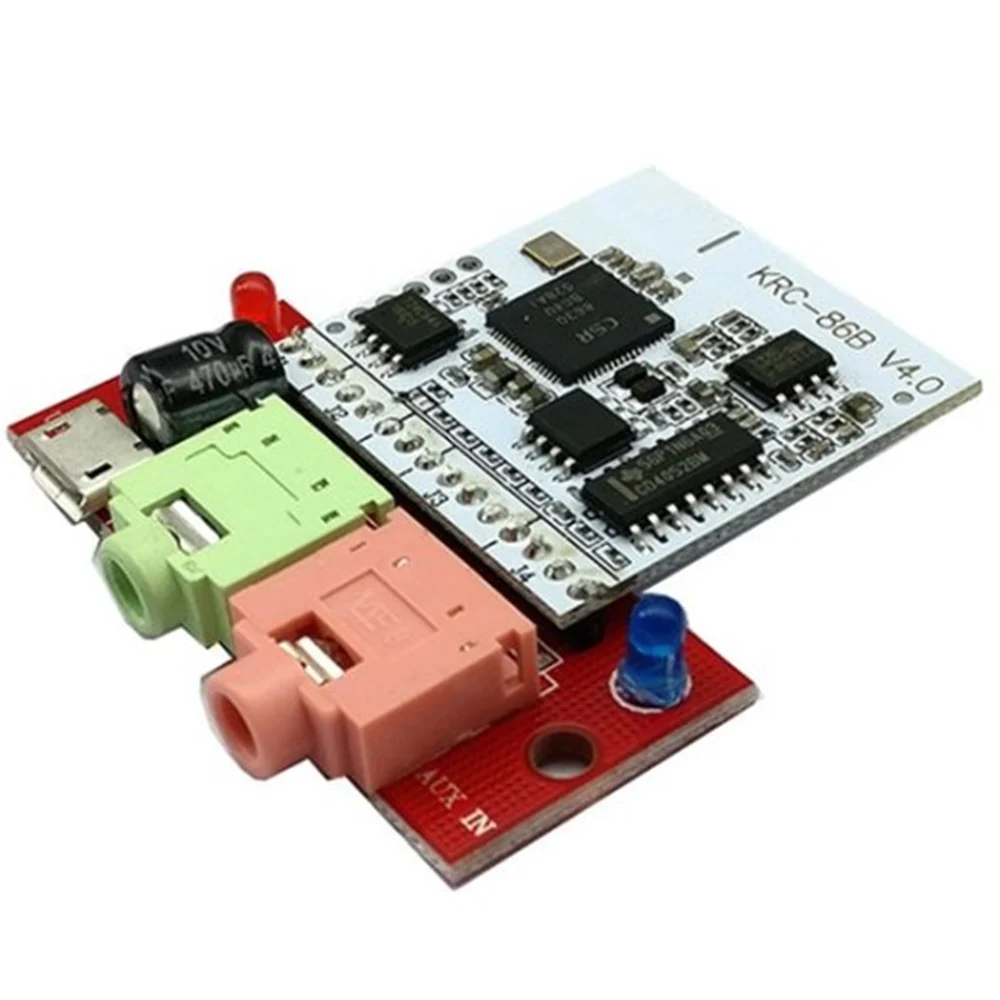 호환 블루투스 4.1 오디오 모듈, CSR8630 KRC 86B 무선 스테레오 수신기, 마이크로 USB 3.5mm 앰프 사운드 ...