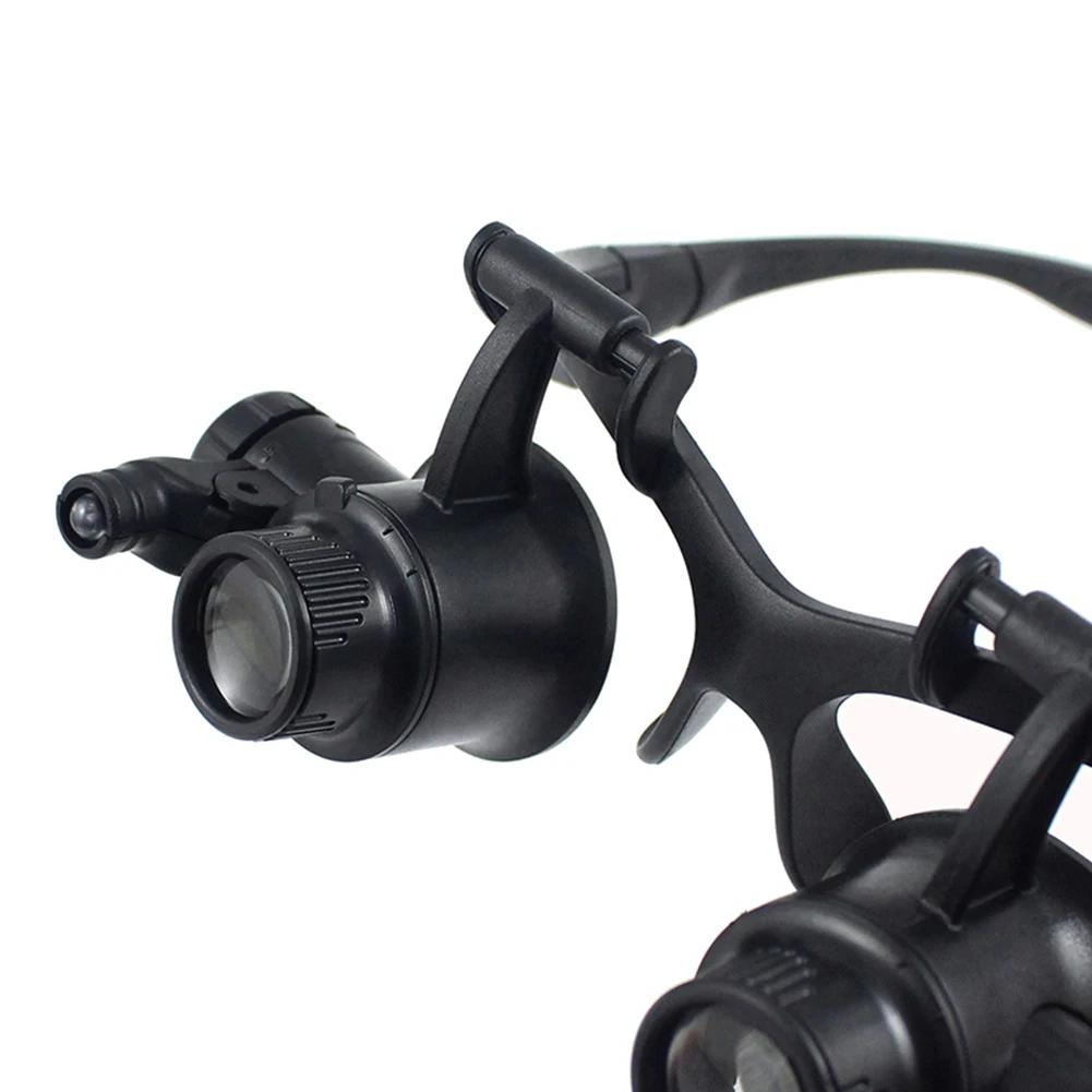 Head-Mounted Illuminating Microscope ,with LED light 10X 15X 20X 25X ...