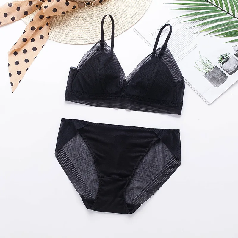 Birdsky, 1set 100% natural mulberry silk Women bra brassiere briefs ...