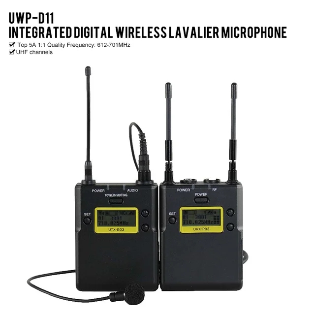 Sony Uwp-d11 Integrated Digital Wireless Bodypack Lavalier Microphone System Store ...