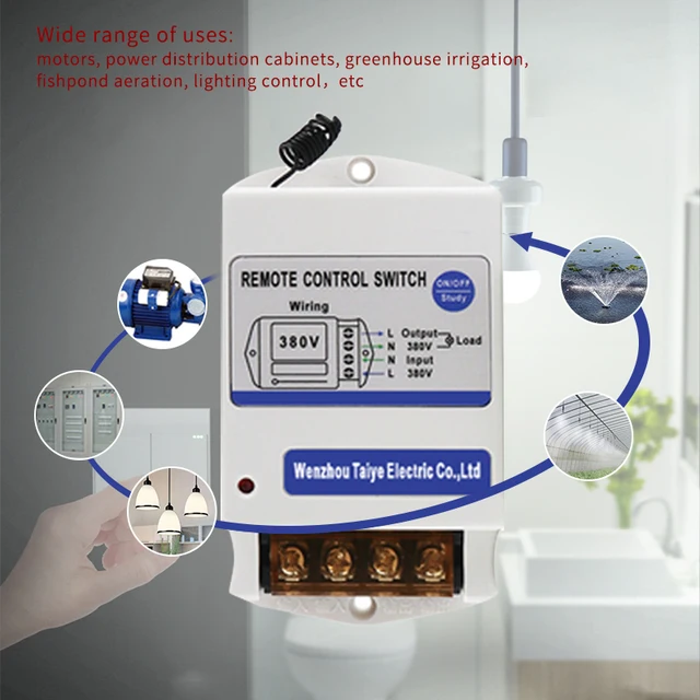 220 V 380 Vízszivattyú Vezeték Nélküli Ipari Távirányító Kapcsoló Intelligens Nagy Teljesítményű ...