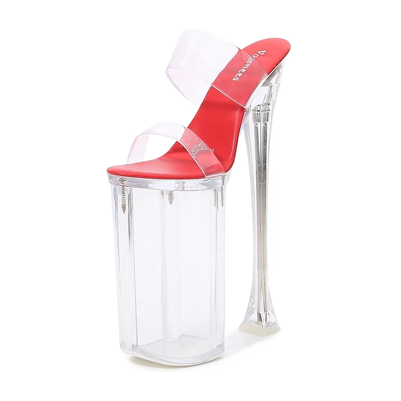 Fashion Nightclub Pole Dancer Sandals Authentic Women's Shoes Sexy 26CM ...