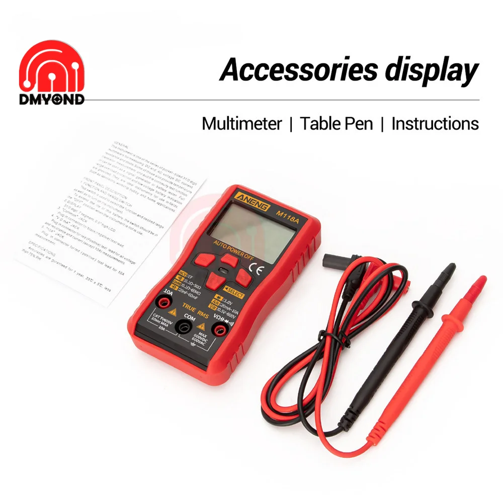 ELECTRICITE -MULTIMETRE, as picture shows--Mini multimètre numérique ...