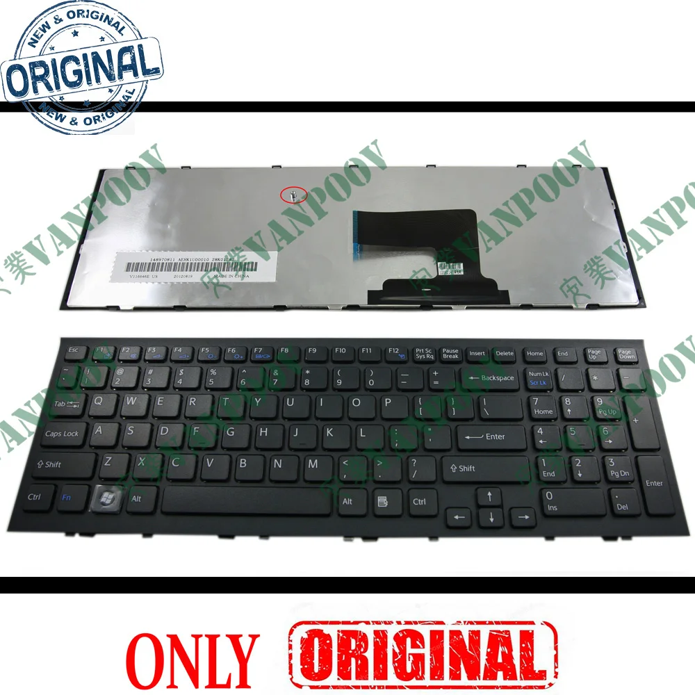 Genuine New Notebook Laptop keyboard for Sony Vaio VPC EH VPCEH PCG 71911L PCG 71912L PCG 71913L ...