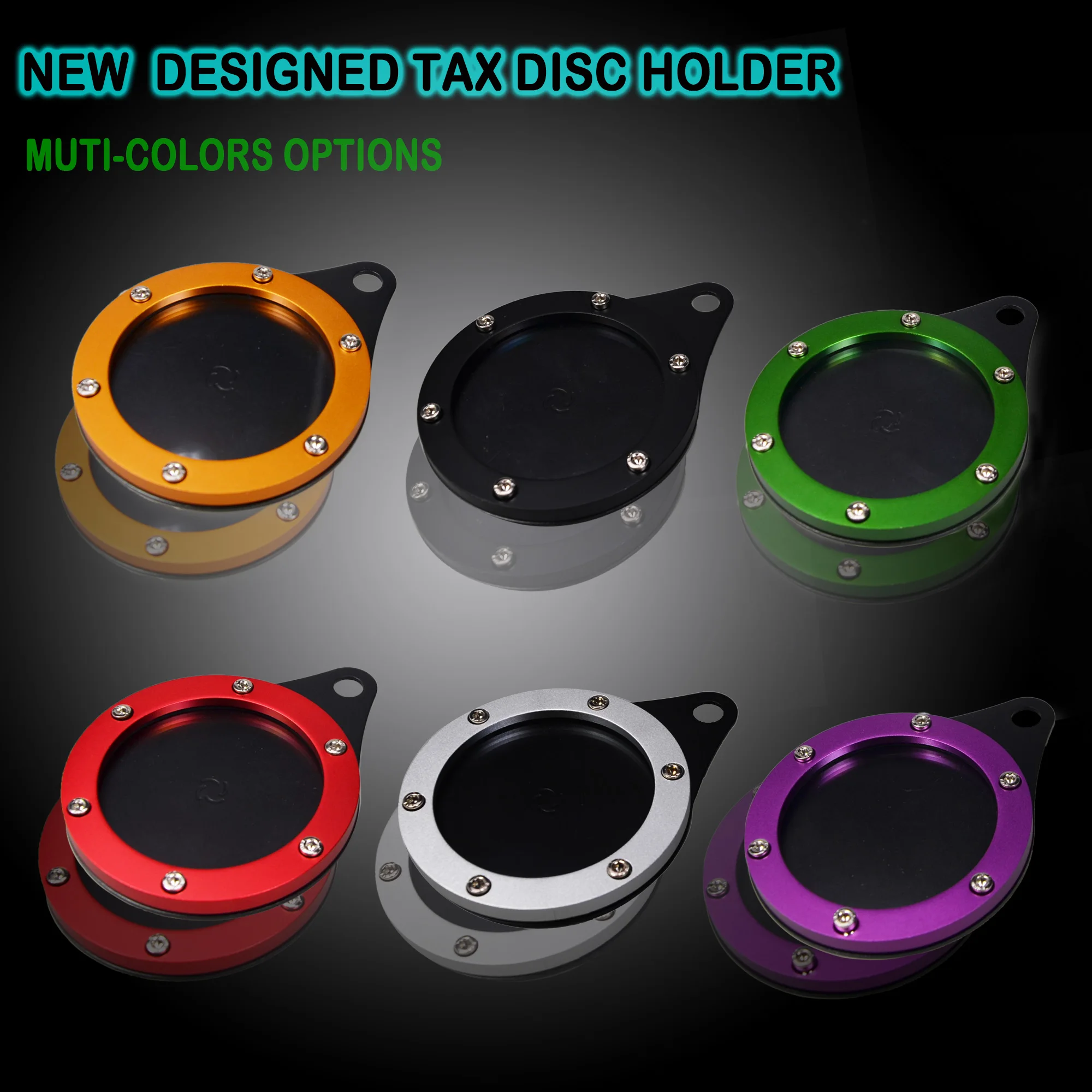 Motorcycle-Tax-Disc-Motorbike-Universal-Round-Tax-Disc-Plate-Holder-New ...