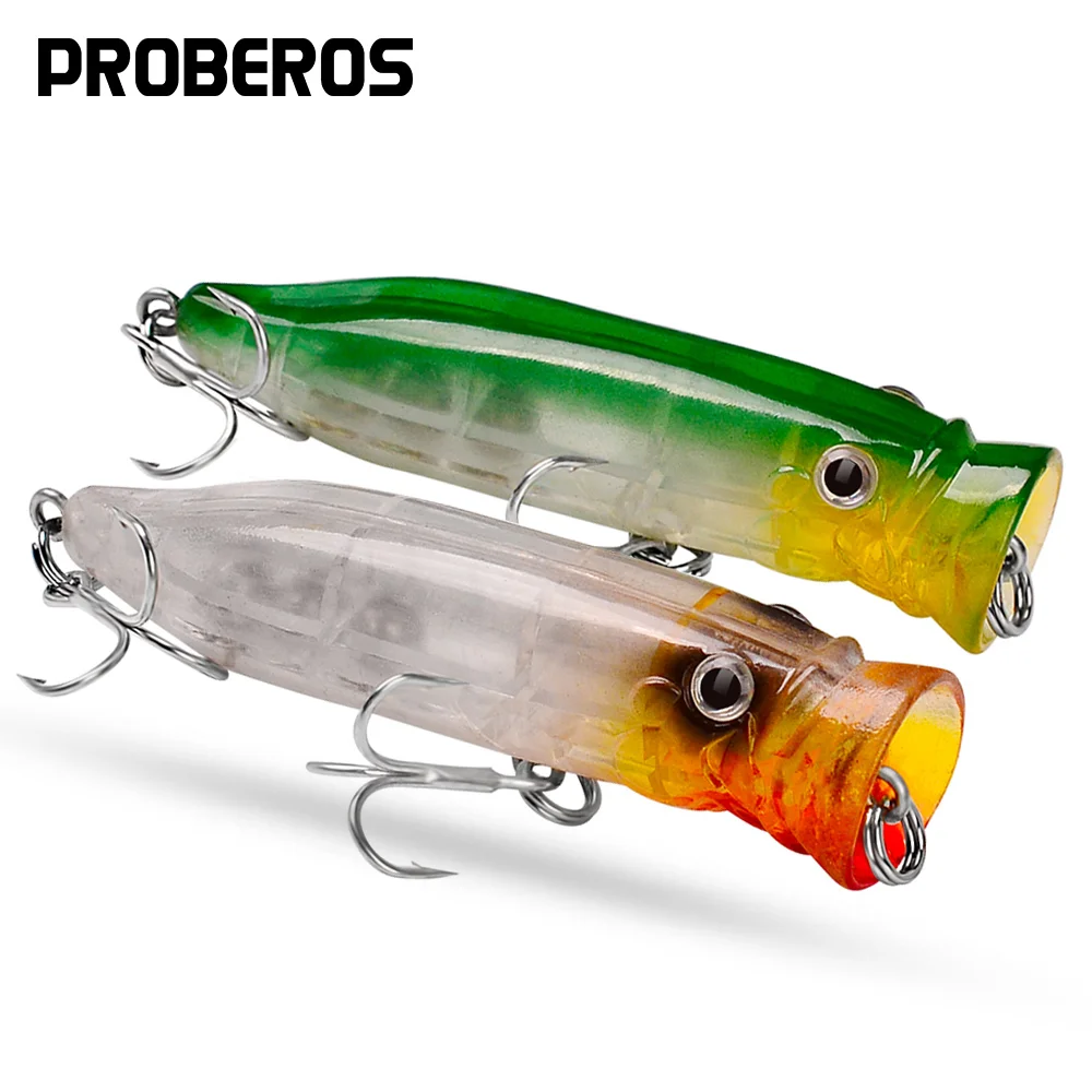 Proberos 1pc Topwater Popper 7cm-9g Long Casting Fishing Lure Floating ...