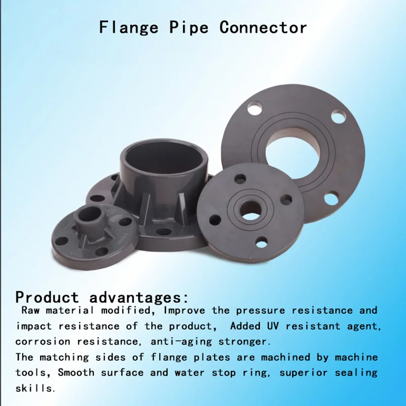 UPVC-Flange-Joint-Hose-Adapter-Hardware-Fittings-Tube-Parts-Slip-Socket ...