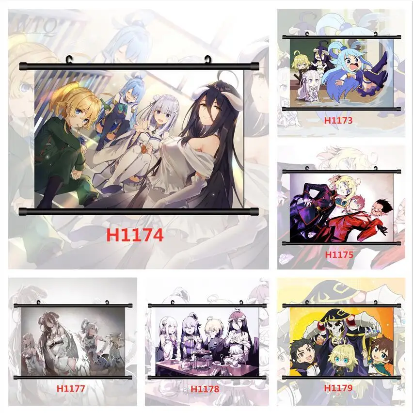 Konosuba-Re-Zero-Overlord-Tanya-p-steres-de-Anime-con-impresi-n-HD-p ...