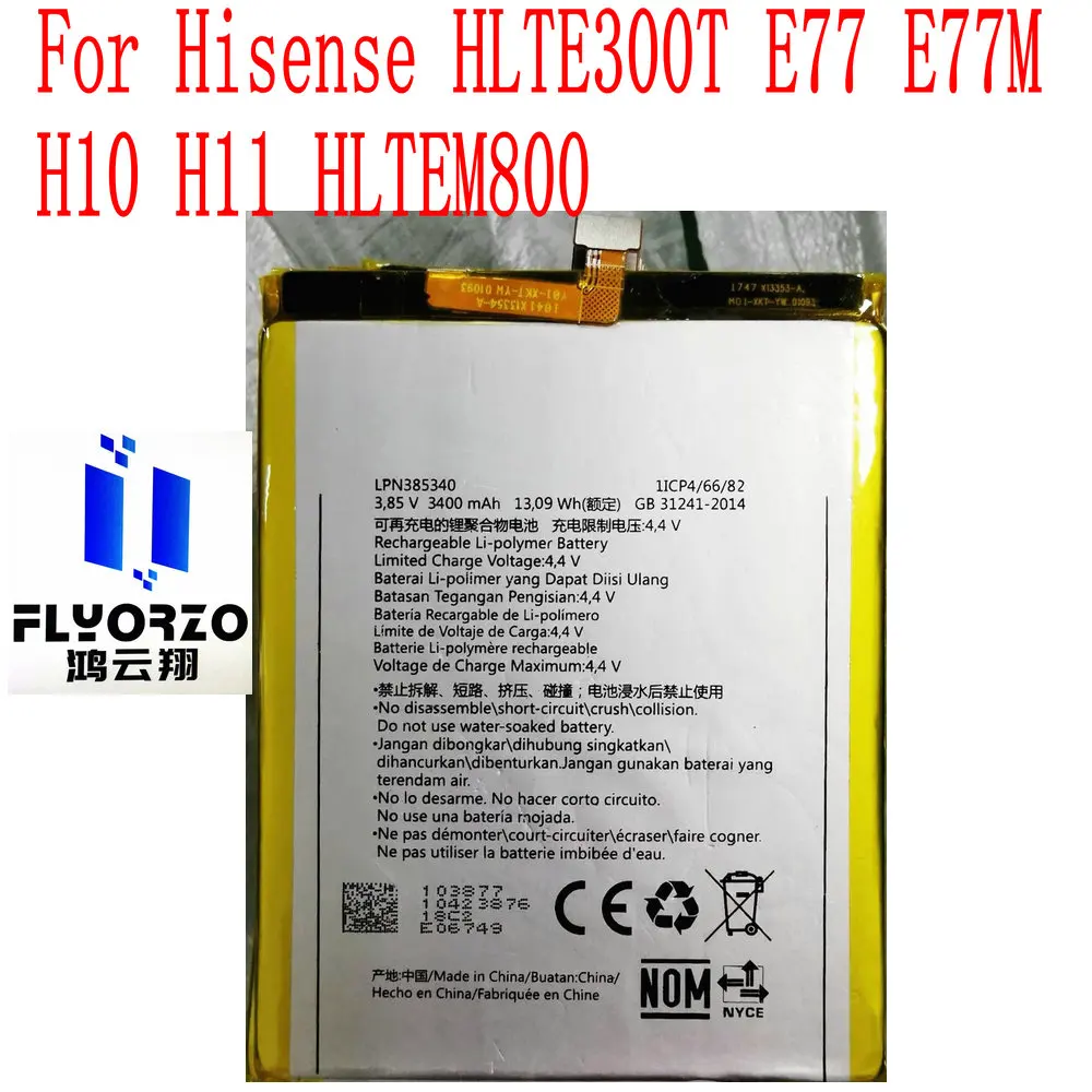 Brand-new-original-3400mAh-LPN385340-Battery-For-Hisense-HLTE300T-E77 ...