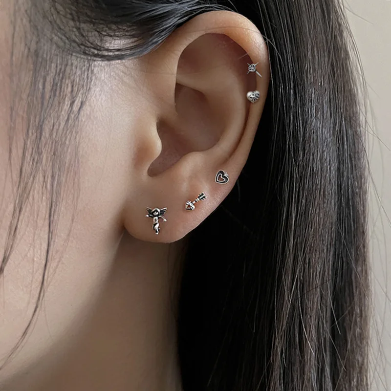 New 925 Sterling Silver Earring Punk Dark Cool Pumpkin Prince/Devil ...