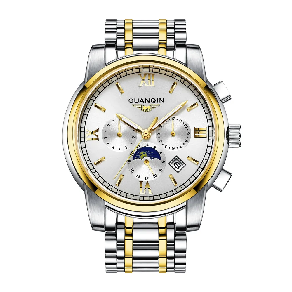 Guanqin Men Automatic Watches Fashion Luxury Mechanical Wristwatch ...