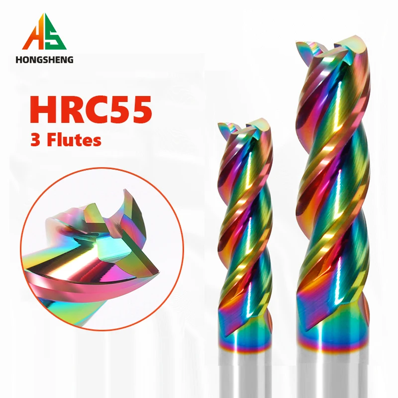 3-Flutes-Carbide-Milling-Cutter-Aluminum-Cutter-Tungsten-End-Mill-DLC ...
