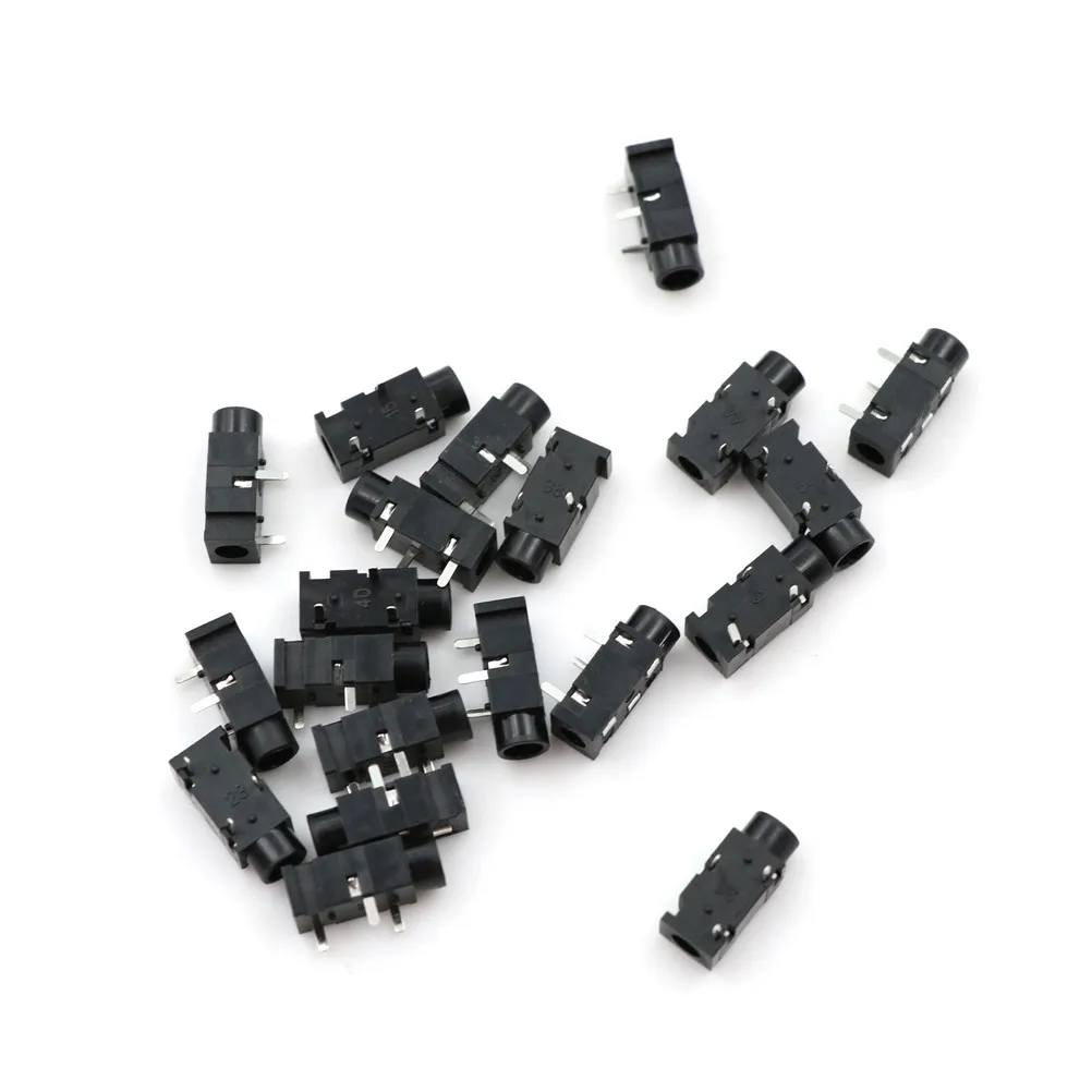 20PCS NEW 3.5mm 4 Pin DIP Headphone Jack Socket PJ 320A Female Audio ...