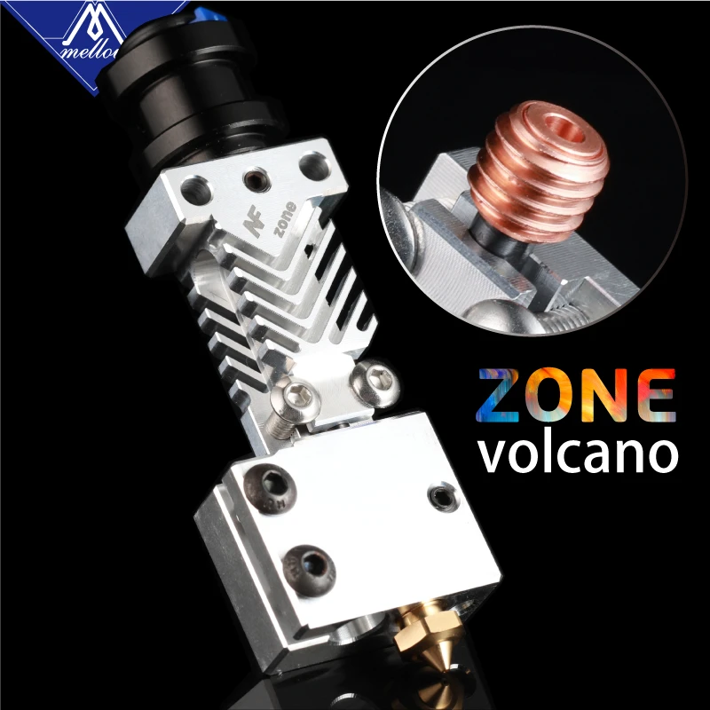 Mellow 3d Printer Nf Zone-volcano Heater Block Kit V6 J-head Hotend ...