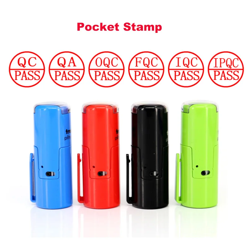 DIY-Custom-QC-Inspect-Self-Inking-Pocket-Stamp-Laser-Engraved-Rubber ...