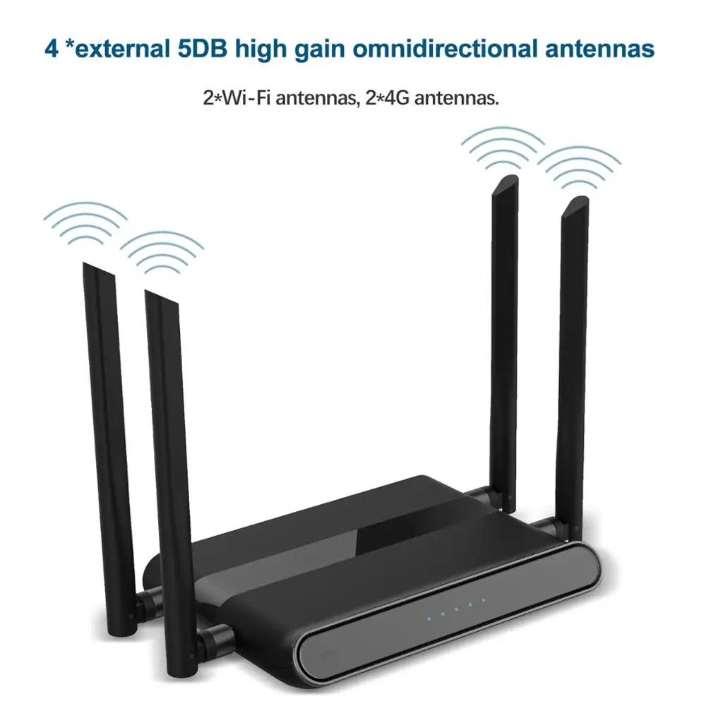 4g Wireless Wifi Router 300mbps 4port Router With Sim Card Usb Wap2 802 ...