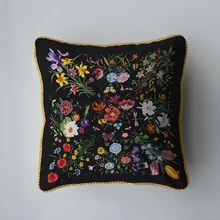 Velvet Fabric Genuine American Duplex Printing Style Home Sofa Cushion ...