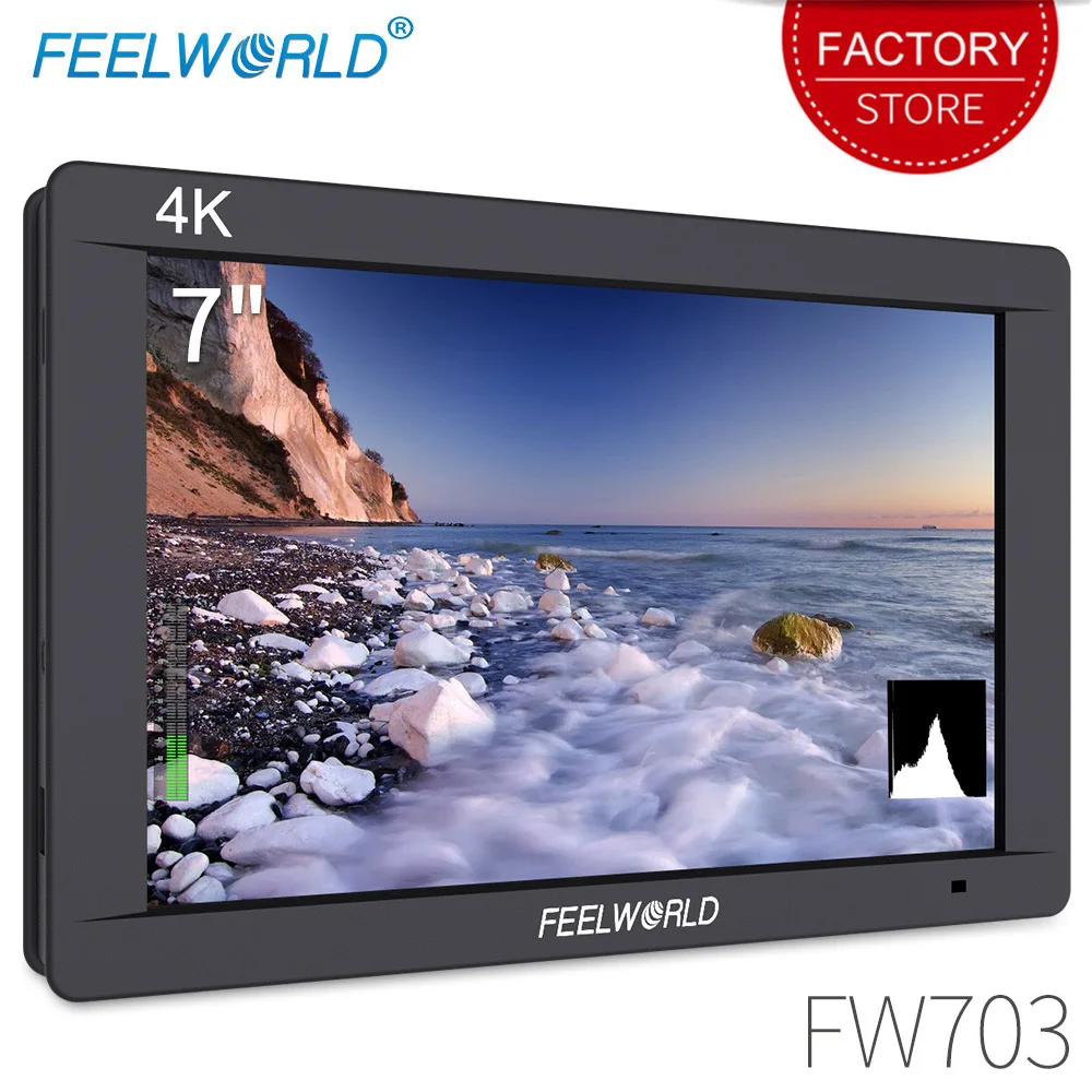 Feelworld FW703 Full HD 1920x1200 IPS 7 inch 3G SDI 4K HDMI Camera ...