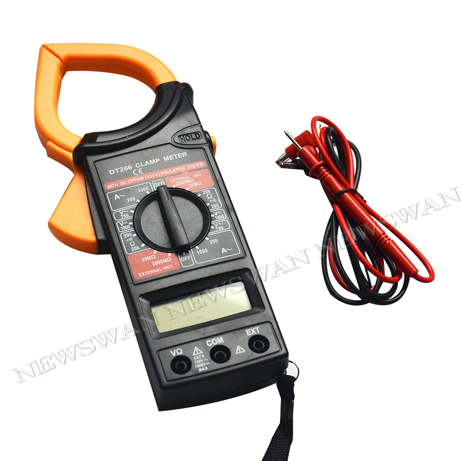 Dt-266 Lcd Display Ac Dc Multimeter Electronic Tester Digital Clamp ...