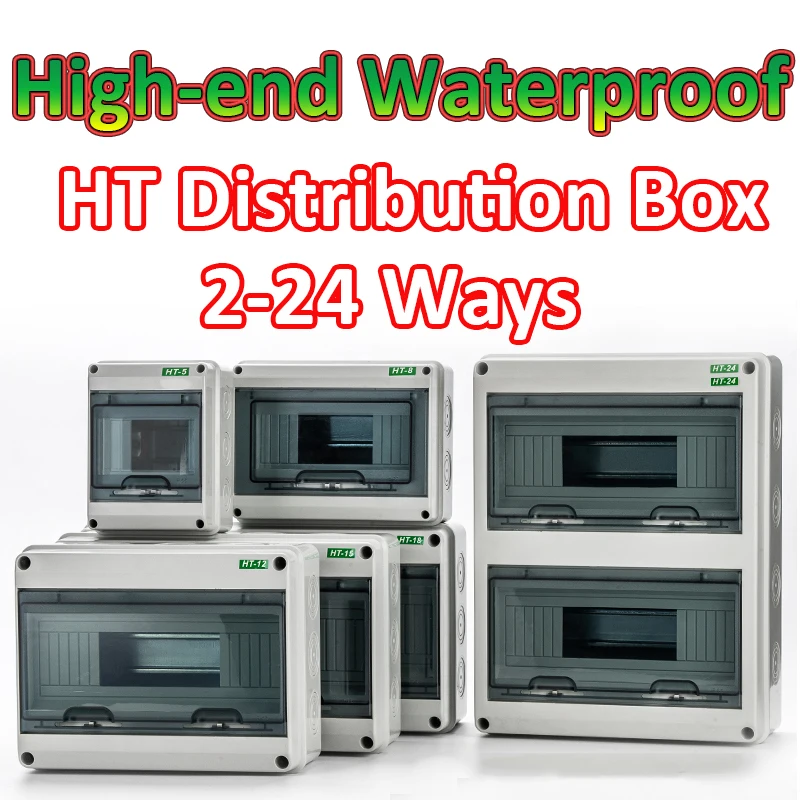 Ht Series In/outdoor Waterproof 5-24 Way Electrical Power Distribution ...