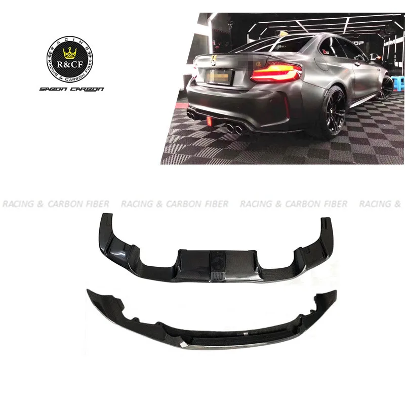 F87 M2 Competition Cs/competition Style Carbon Fiber Front Lower Lip ...