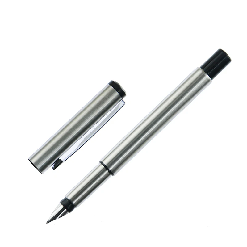 Silver-Metal-Vector-Fountain-Pen-0-5mm-Nib-Full-Metal-Body-Pens ...