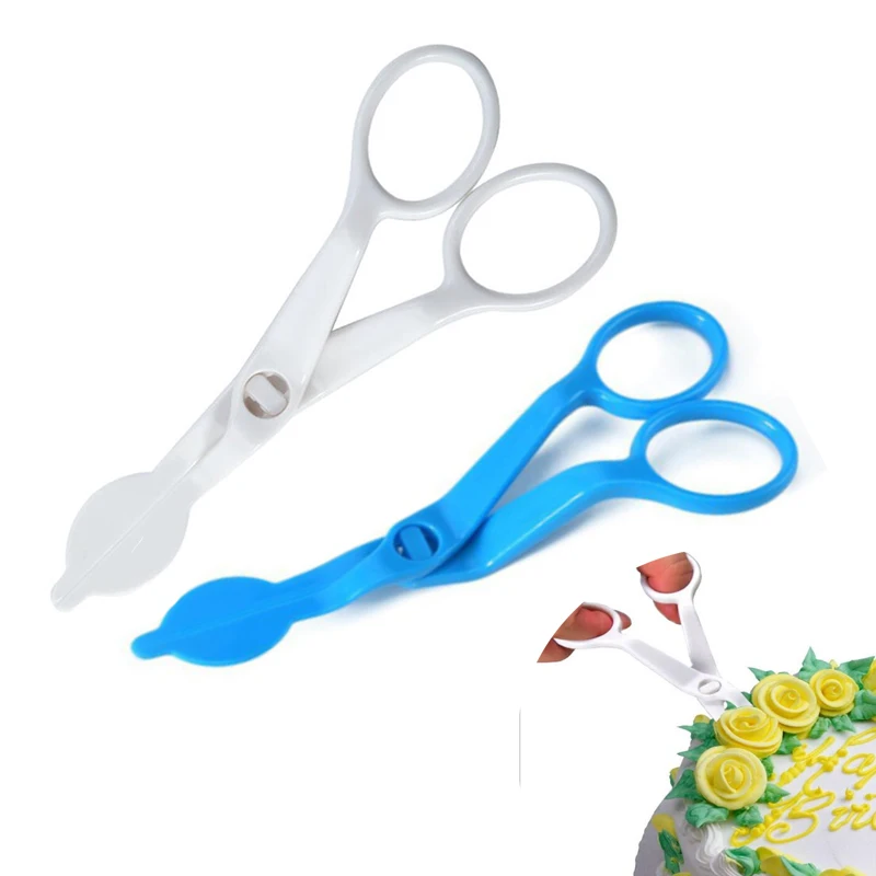 Hot Plastic Scissor Flower Fondant Decorating Cake Tool Flowers Lifter ...