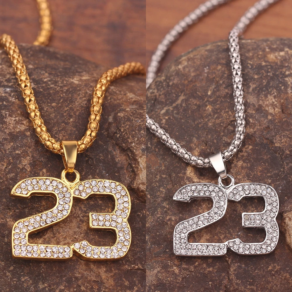 Chain Pendant Number 23 | Basketball Necklace Number | Hip Hop ...