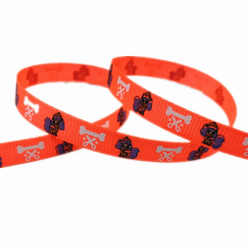 5 Yards 10mm Pet Ribbon Printed Animal Grosgrain Ribbons for Gift ...