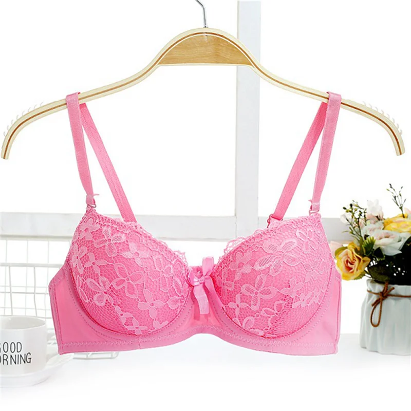 Women-Bra-Embroidery-Floral-Bra-Top-Lace-Super-Push-Up-Adjusted-straps ...