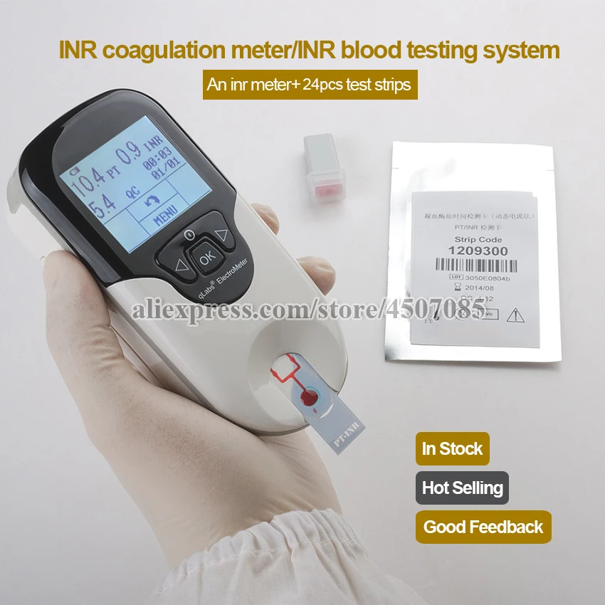 Medidor-de-coagulaci-n-INR-con-sistema-de-prueba-de-sangre-INR-y-tira ...