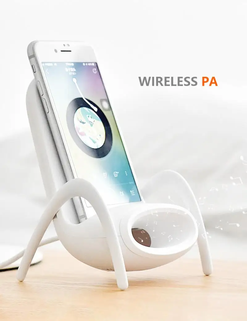 Mini Chair Wireless Charger With Speaker | asghedom.com