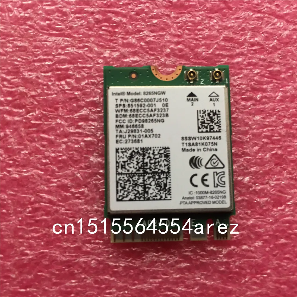 Wireless 8265 Card Wifi Bluetooth for Lenovo ThinkPad T570 T470s P51 ...