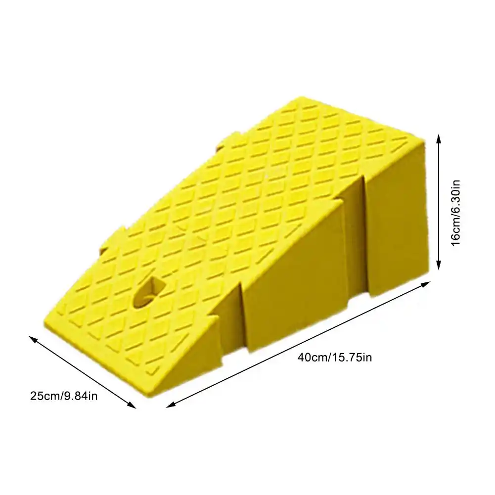 SHZONS Portable Lightweight Curb Ramps Heavy Duty PVC Plastic Threshold ...