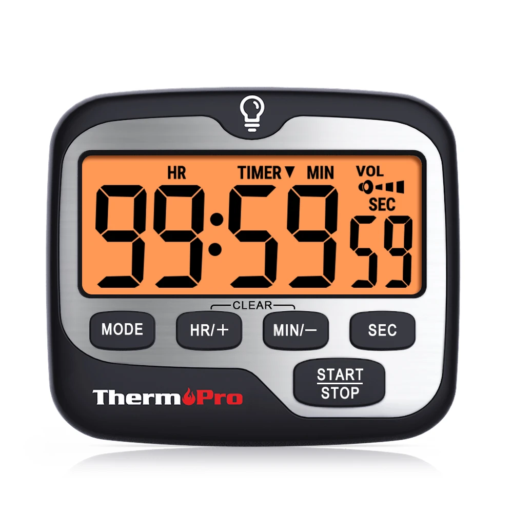 ThermoPro TM01 Digital Cooking Kitchen Timer With Large Backlight ...