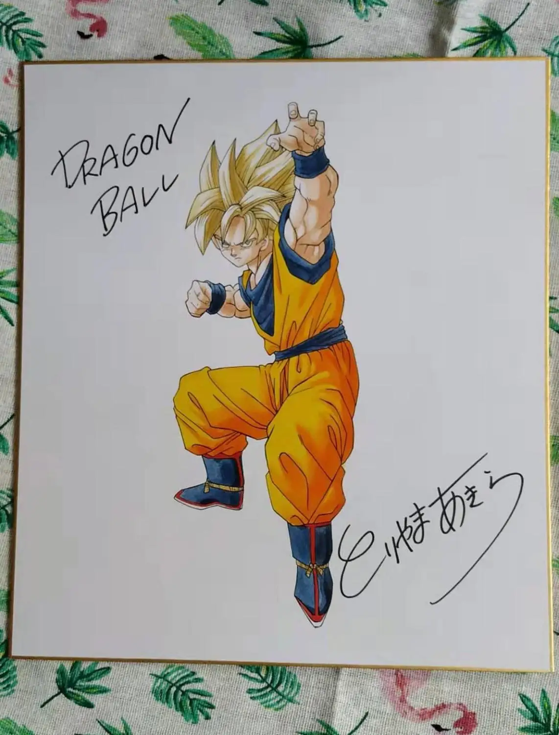 hand drawn signed Toriyama Akira autographed Shikishi Card Board 27*24 ...