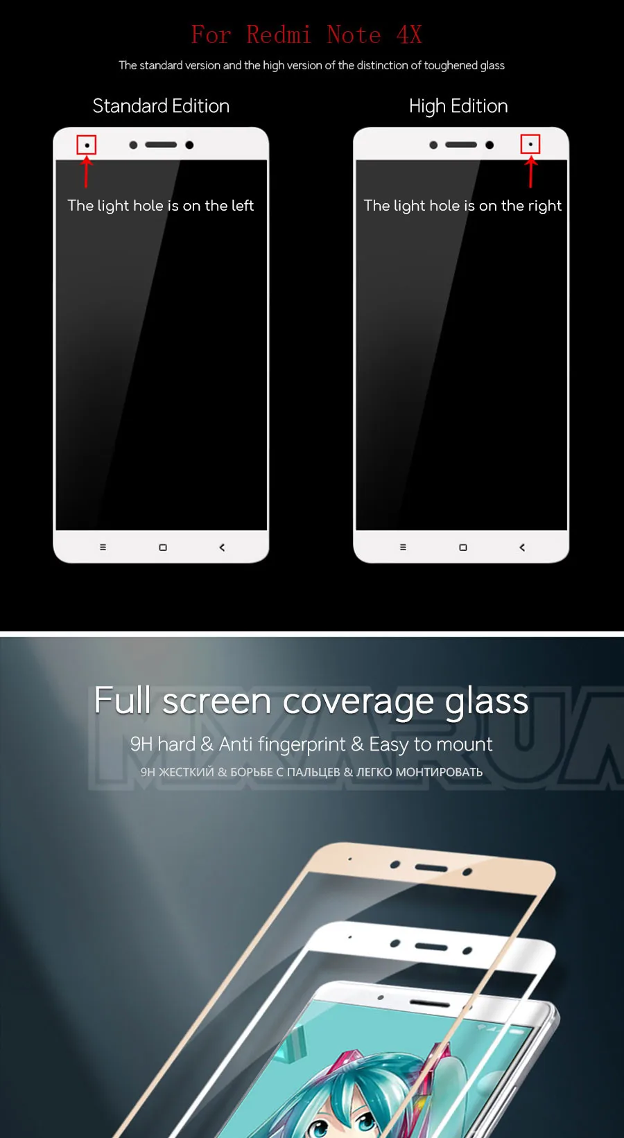9D закаленное стекло для Xiaomi Redmi 5 Plus 5A S2 4X Redmi Note 5 5A 4 4X Pro Защитная пленка ...