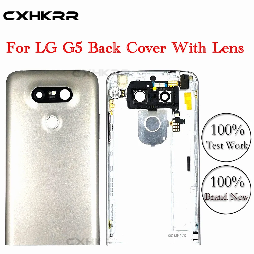 금속 배터리 커버 지문 + 카메라 렌즈 센서 하우징 후면 케이스, LG G5 수리 부품용|휴대폰 케이스| - AliExpress
